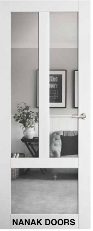 PMOD3GC Entrance Doors with Glass – Modern Clear Panel